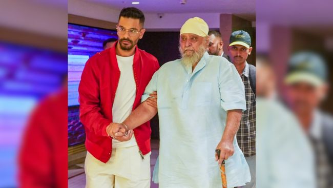 Angad Bedi pays heartfelt tribute to father Bishan Singh Bedi on his ...