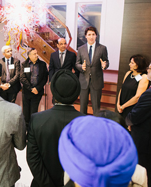 Daljit Thind hosts Justin Trudeau for Private Dinner