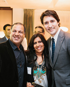 Daljit Thind hosts Justin Trudeau for Private Dinner