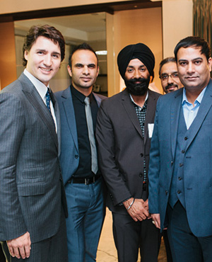 Daljit Thind hosts Justin Trudeau for Private Dinner
