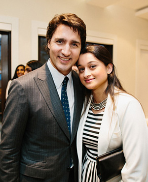 Daljit Thind hosts Justin Trudeau for Private Dinner